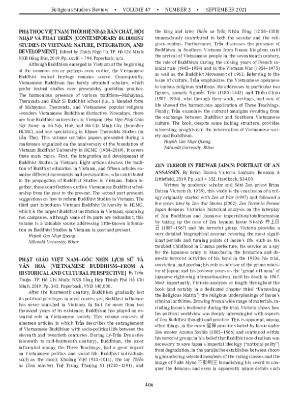 (PDF) Ugo Dessì, REVIEW of Brian Daizen Victoria, Zen Terror in Prewar ...