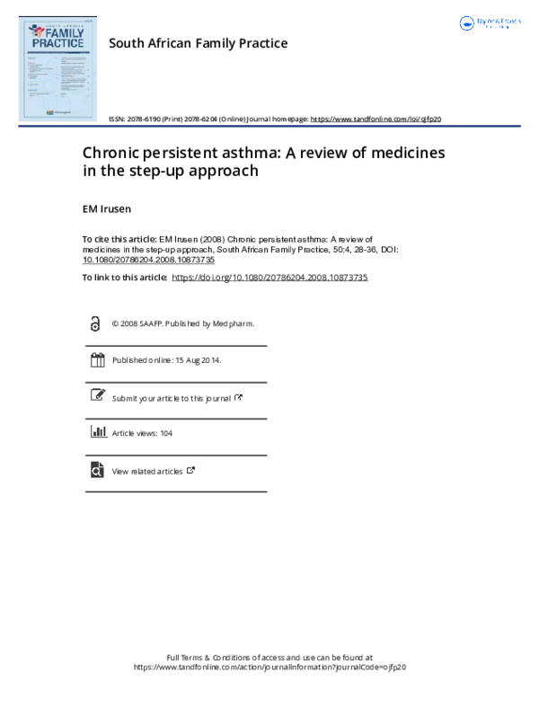 (PDF) Chronic persistent asthma: A review of medicines in the step-up ...