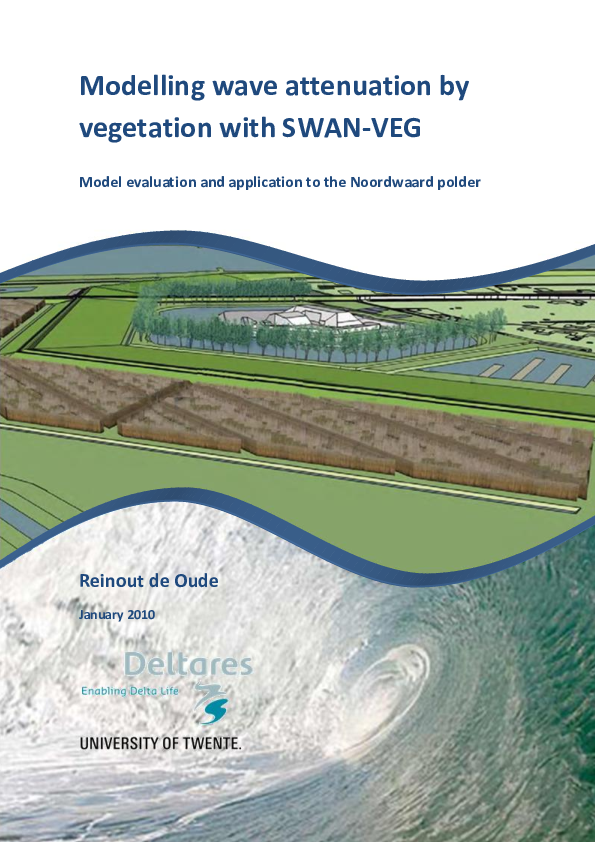 (PDF) Modelling wave attenuation by vegetation with SWAN-VEG; Model ...