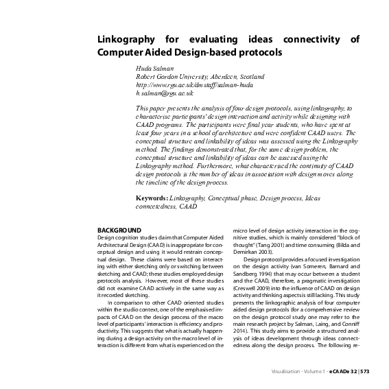 (PDF) Linkography for evaluating ideas connectivity of Computer Aided ...