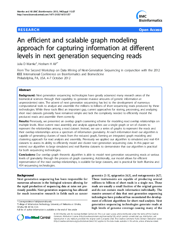 Pdf An Efficient And Scalable Graph Modeling Approach For Capturing