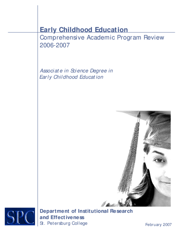 (PDF) Comprehensive Academic Program Review Produced by Early Childhood ...