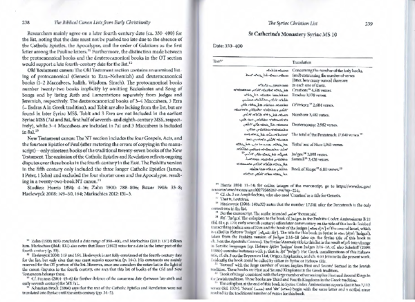 (PDF) Camplani Handout Syriac Lists from Gallagher