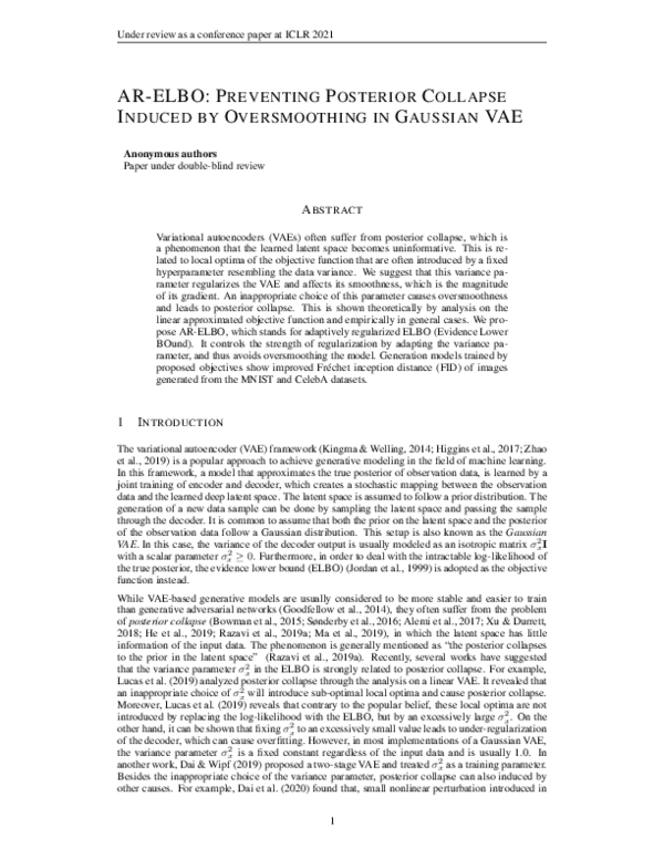 (PDF) Preventing Posterior Collapse Induced by Oversmoothing in ...