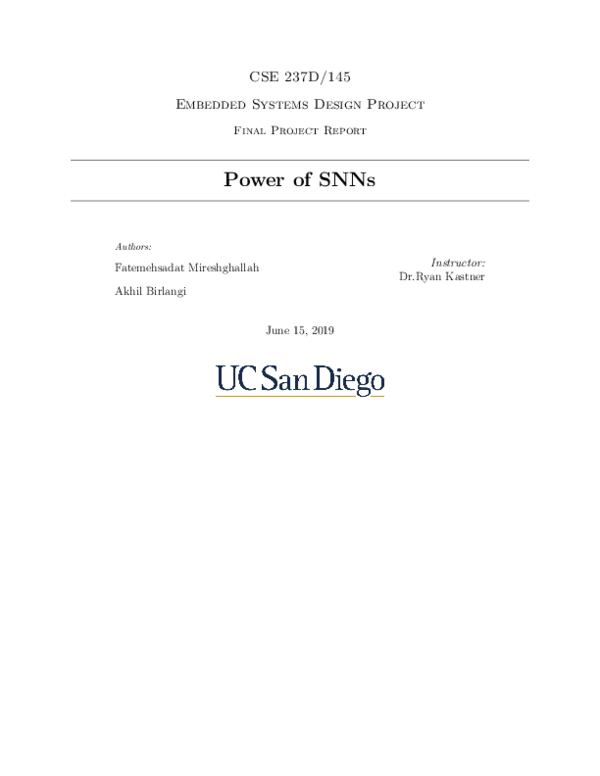Pdf Cse 237 D 145 Embedded Systems Design Project Final Project