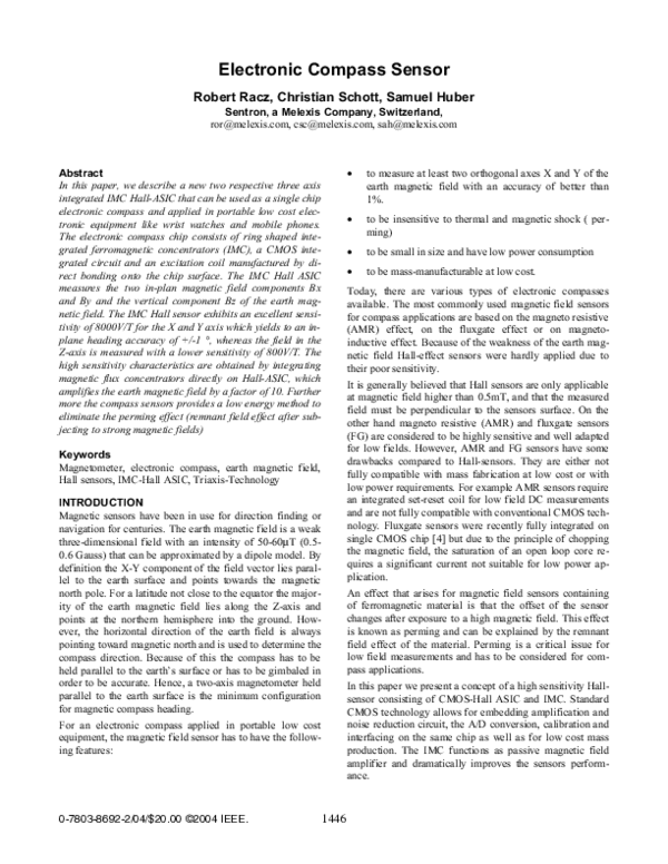 (PDF) Electronic compass sensor