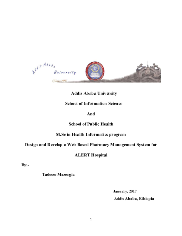 (PDF) Design and Develop a Web Based Pharmacy Management System for ...