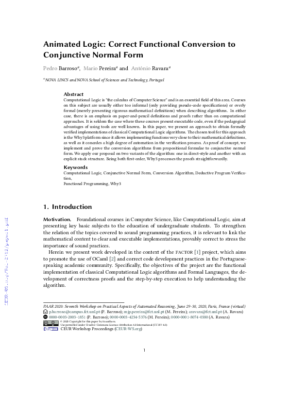 (PDF) Animated Logic: Correct Functional Conversion to Conjunctive ...