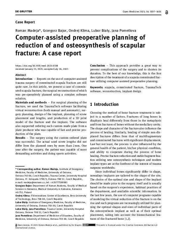 (PDF) Computer-assisted preoperative planning of reduction of and ...