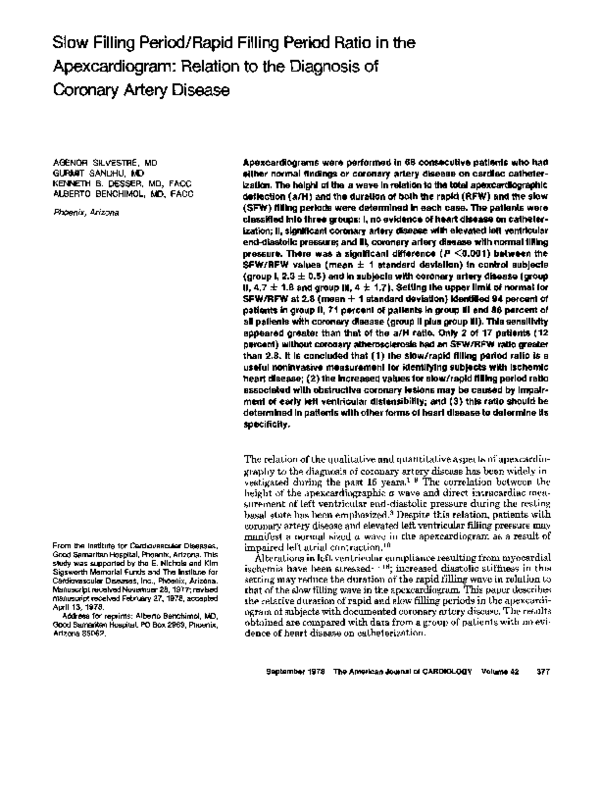 (PDF) Slow filling period/rapid filling period ratio in the ...