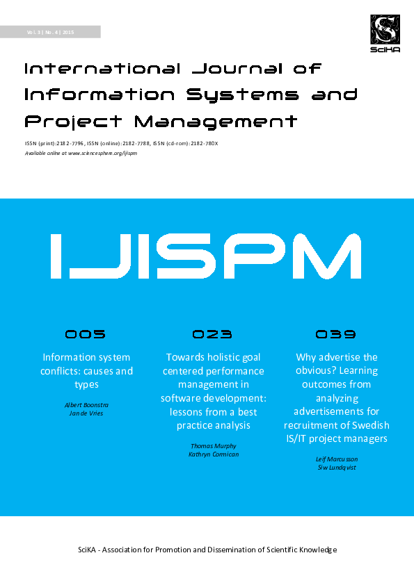 (PDF) Information system conflicts : causes and types