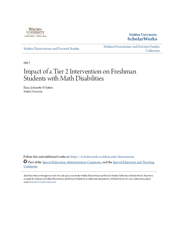 PDF Impact Of A Tier 2 Intervention On Freshman Students With Math pdf-impact-of-a-tier-2-intervention-on-freshman-students-with-math