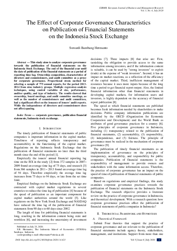 (PDF) The effect of corporate governance characteristics on performance and capital structure ...