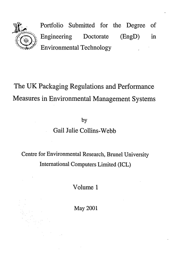 (PDF) The UK packaging regulations and performance measures in ...