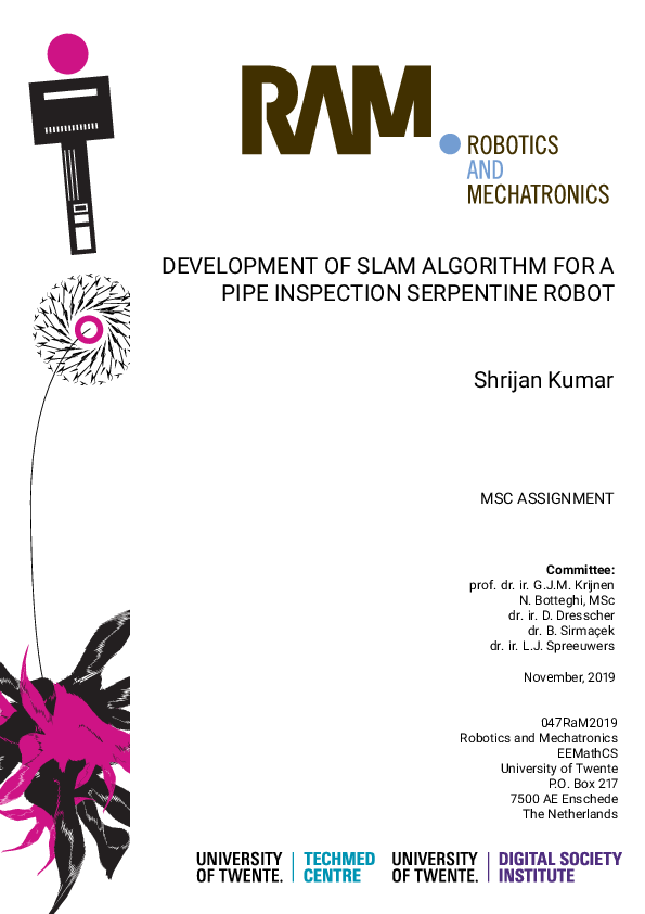 (PDF) Development of SLAM algorithm for a Pipe Inspection Serpentine Robot