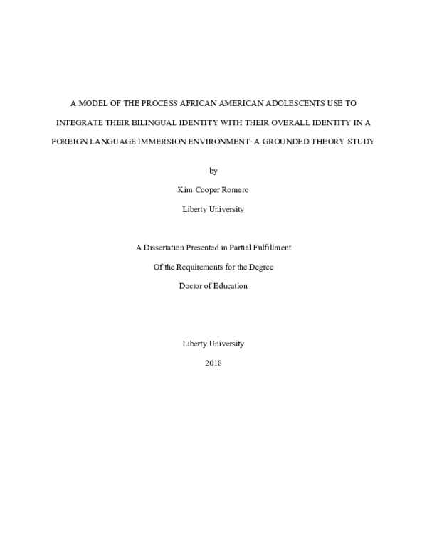 (PDF) A Model of the Process African American Adolescents Use to ...