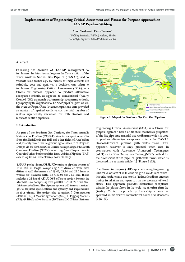 (PDF) Implementation of Engineering Critical Assessment and Fitness for ...