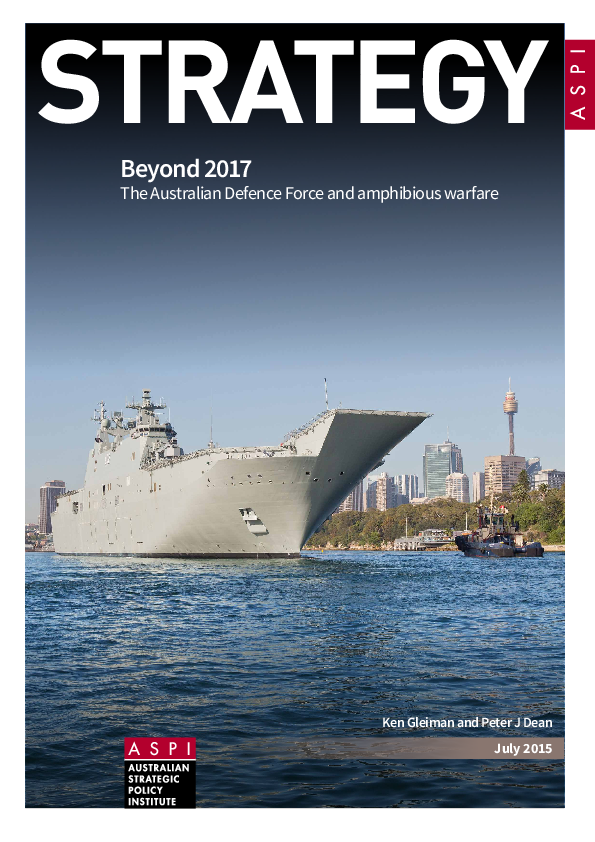 (PDF) Beyond 2017: the Australian Defence Force and amphibious warfare