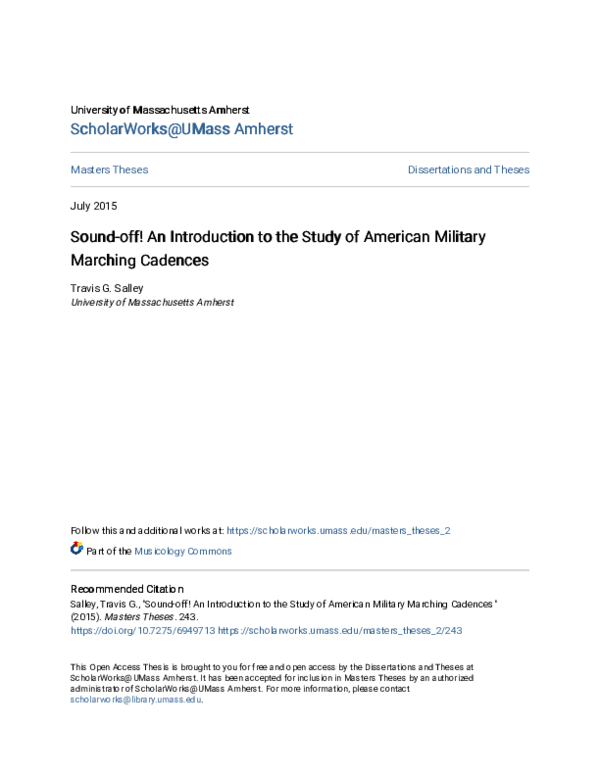 (PDF) Sound-off! An Introduction to the Study of American Military ...