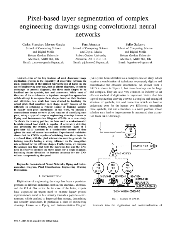 Pdf Pixel Based Layer Segmentation Of Complex Engineering Drawings