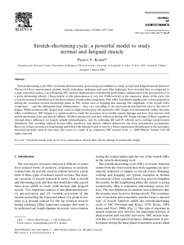 (PDF) Stretch-shortening cycle: a powerful model to study normal and ...