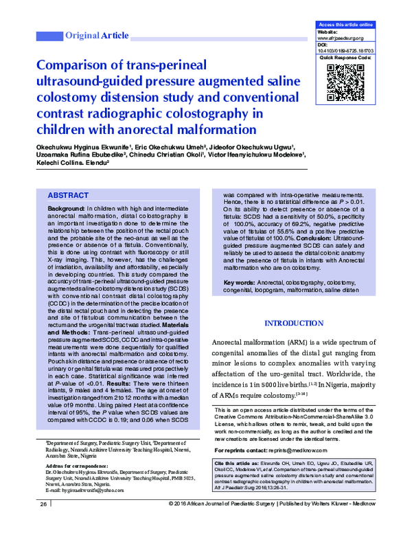 (PDF) Comparison of trans-perineal ultrasound-guided pressure augmented ...