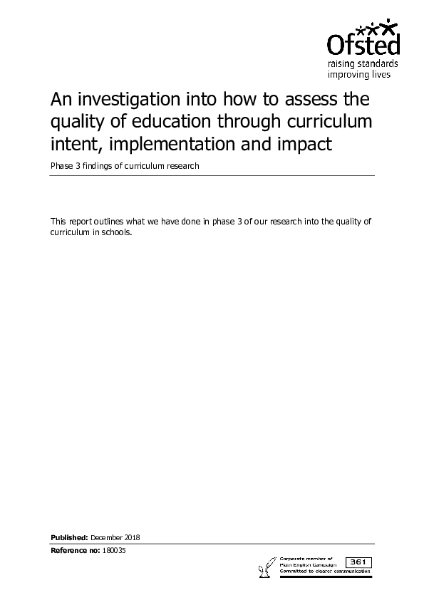 (PDF) An investigation into how to assess the quality of education ...