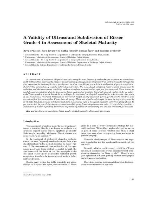 (PDF) A validity of ultrasound subdivision of Risser grade 4 in ...