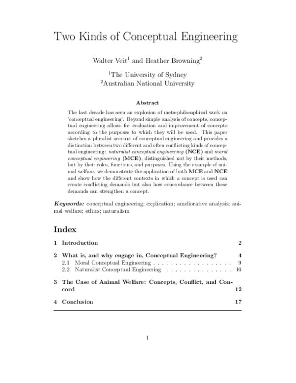 (PDF) Two Kinds of Conceptual Engineering