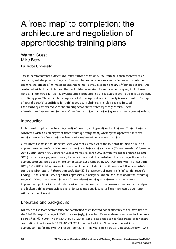 (PDF) A 'road map' to completion: the architecture and negotiation of ...