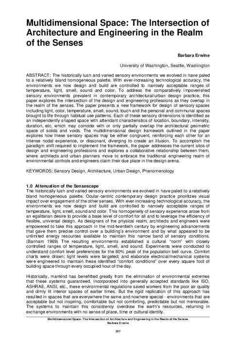 (PDF) Multidimensional Space: The Intersection of Architecture and ...