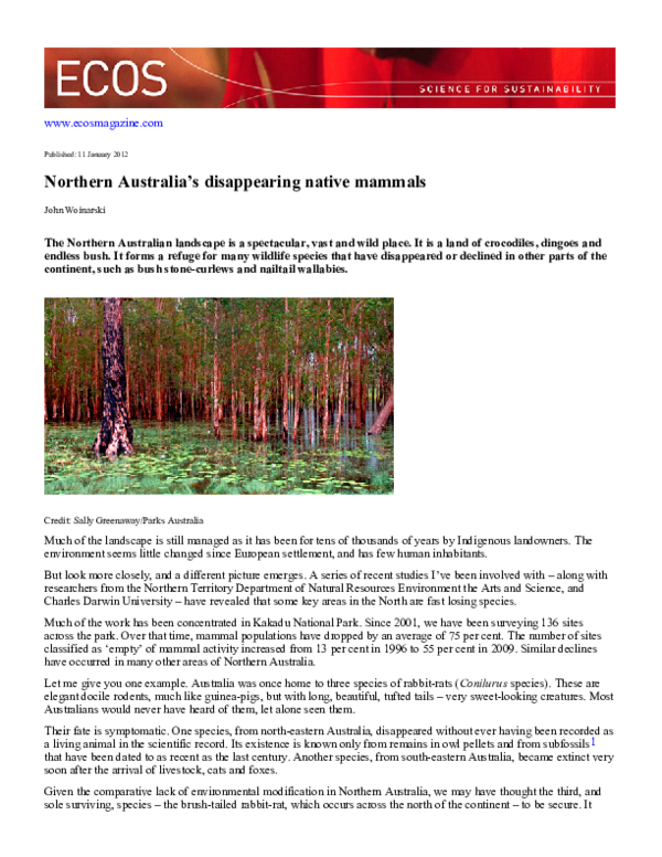 (PDF) Northern Australia
