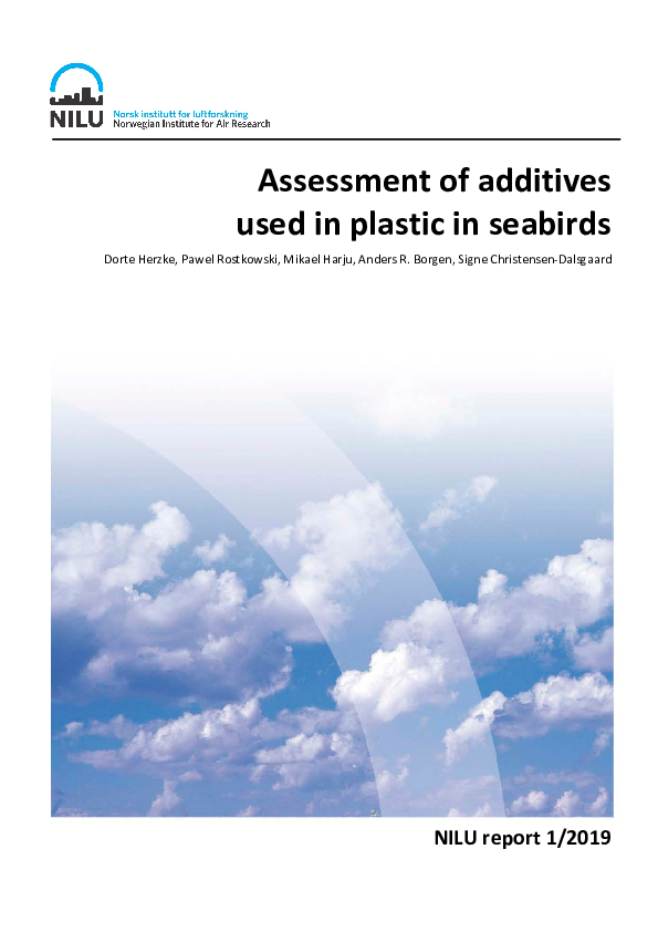 (PDF) Assessment of additives used in plastic in seabirds