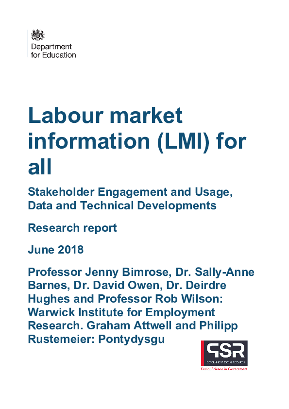 (PDF) Labour market information (LMI) for all : stakeholder engagement ...