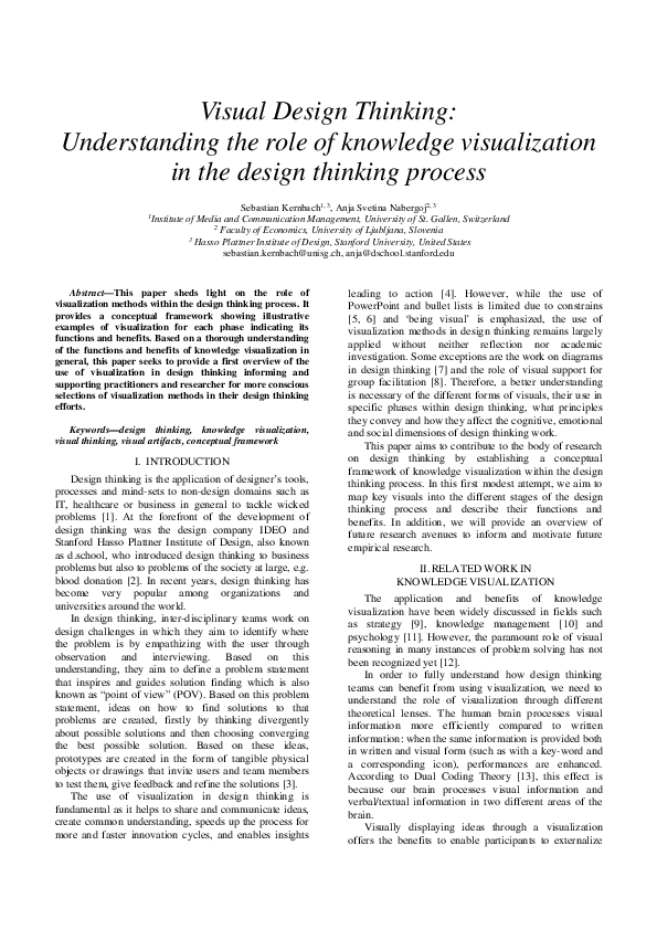 (PDF) Visual Design Thinking: Understanding the Role of Knowledge ...