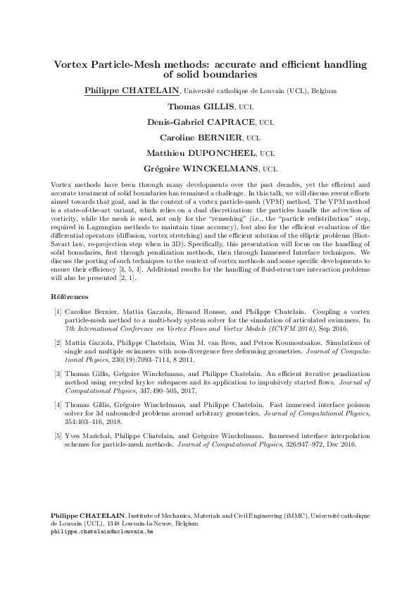 (PDF) Vortex particle-mesh methods: accurate and efficient handling of solid boundaries