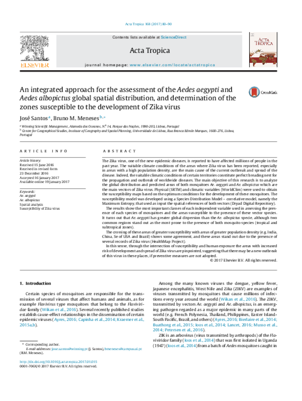 (PDF) An integrated approach for the assessment of the Aedes aegypti ...