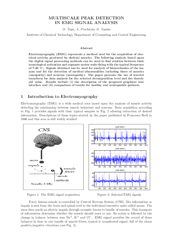 (PDF) Multiscale Peak Detection in Emg Signal Analysis