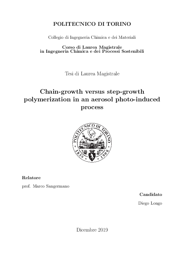 (PDF) Chain-growth versus step-growth polymerization in an aerosol ...