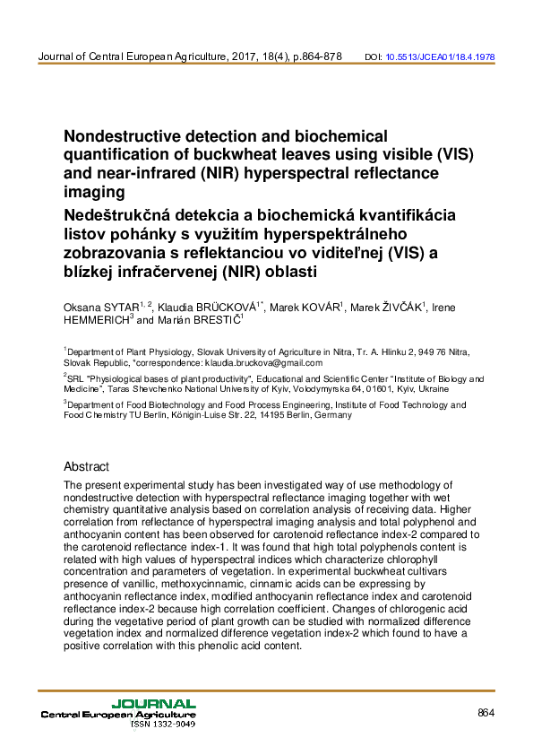 (PDF) Nondestructive detection and biochemical quantification of ...