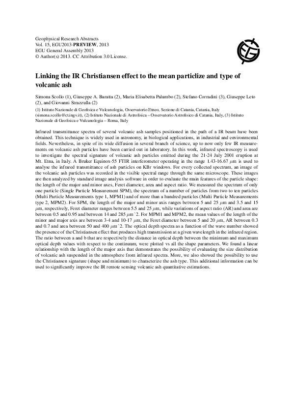 (PDF) Linking the IR Christiansen effect to the mean particle size and ...