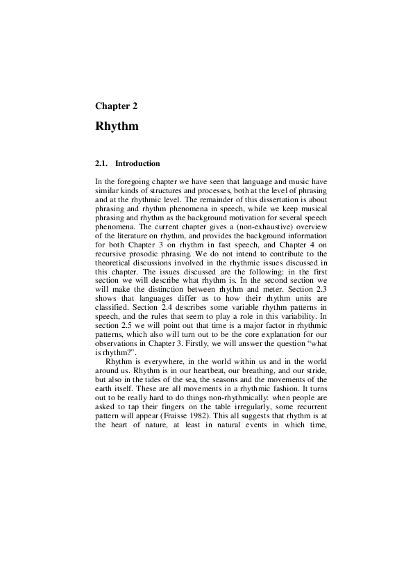 (PDF) Rhythm 2.1. Introduction