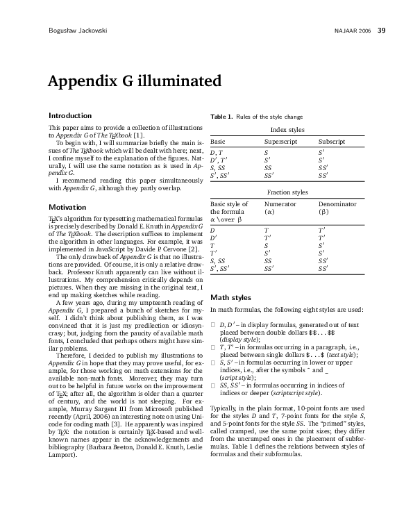 (PDF) Appendix G Illuminated