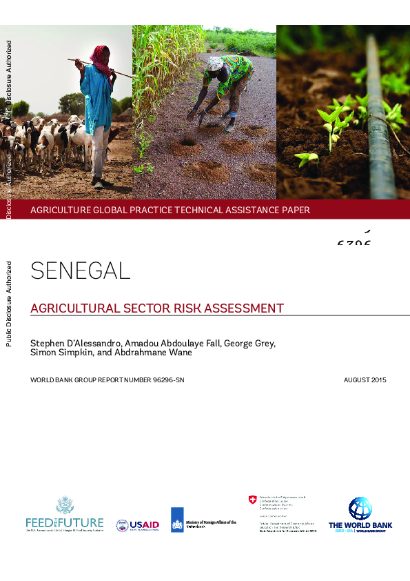 (PDF) Senegal - Agricultural sector risk assessment | Piers Simpkin ...