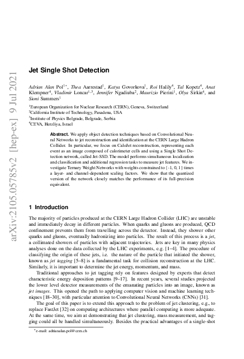 (PDF) Jet Single Shot Detection