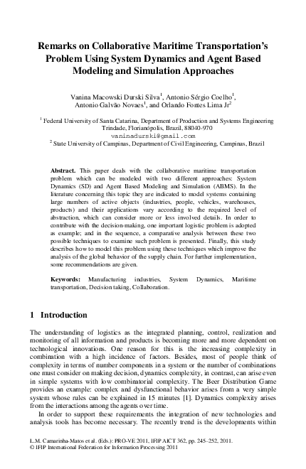 (PDF) Remarks on collaborative maritime transportation s problem using ...
