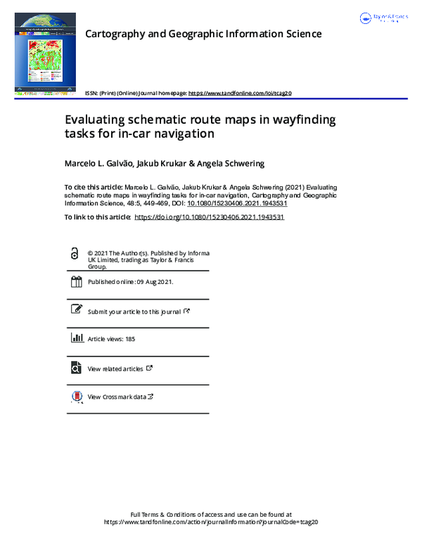 (PDF) Evaluating schematic route maps in wayfinding tasks for in-car ...