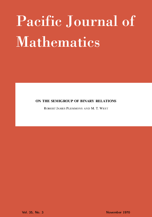 Pdf On The Semigroup Of Binary Relations