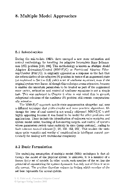 (PDF) Multiple Model Approaches