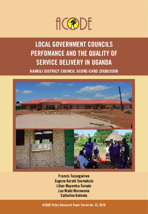 (PDF) Local Government Councils Perfomance and the Quality of Service ...